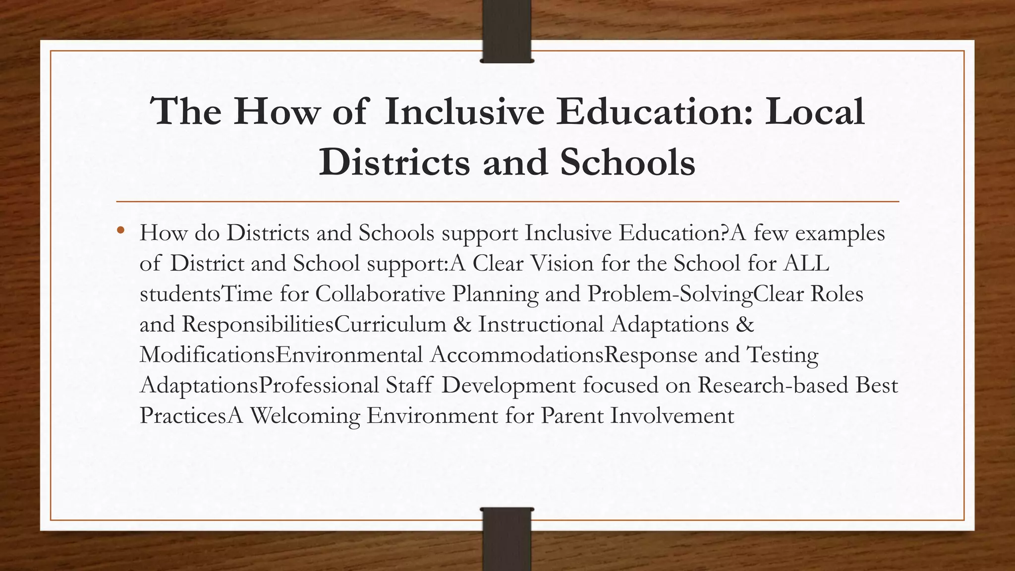Inclusive education | PPTX