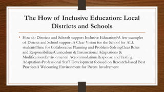 Inclusive education | PPTX