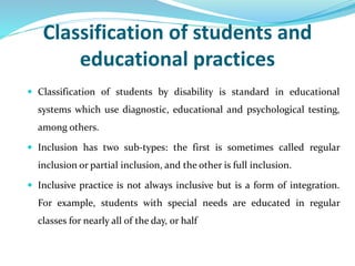 Inclusive education ppt | PPTX