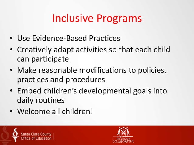 12 Keys to High-Quality Early Childhood Inclusion | PPTX