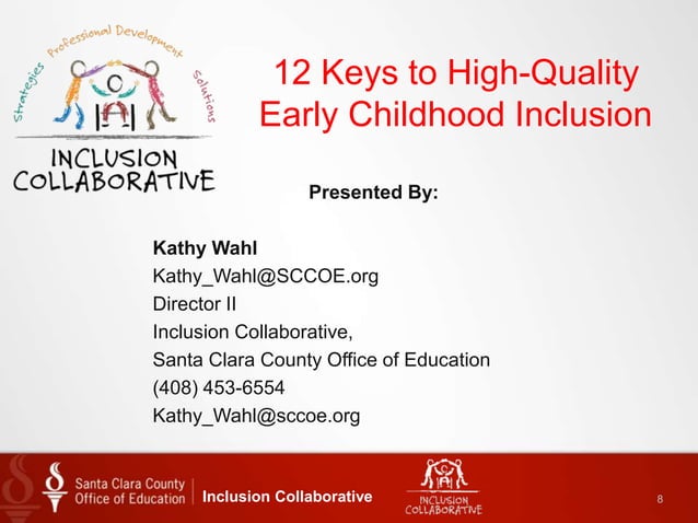 12 Keys to High-Quality Early Childhood Inclusion | PPTX