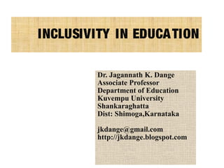 Inclusivity in education | PPT