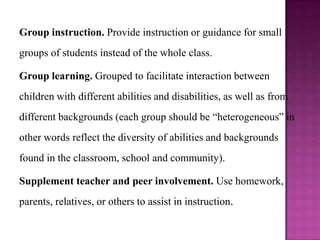 Inclusive education and child friendly school environment | PPTX
