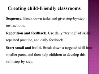 Inclusive education and child friendly school environment | PPTX