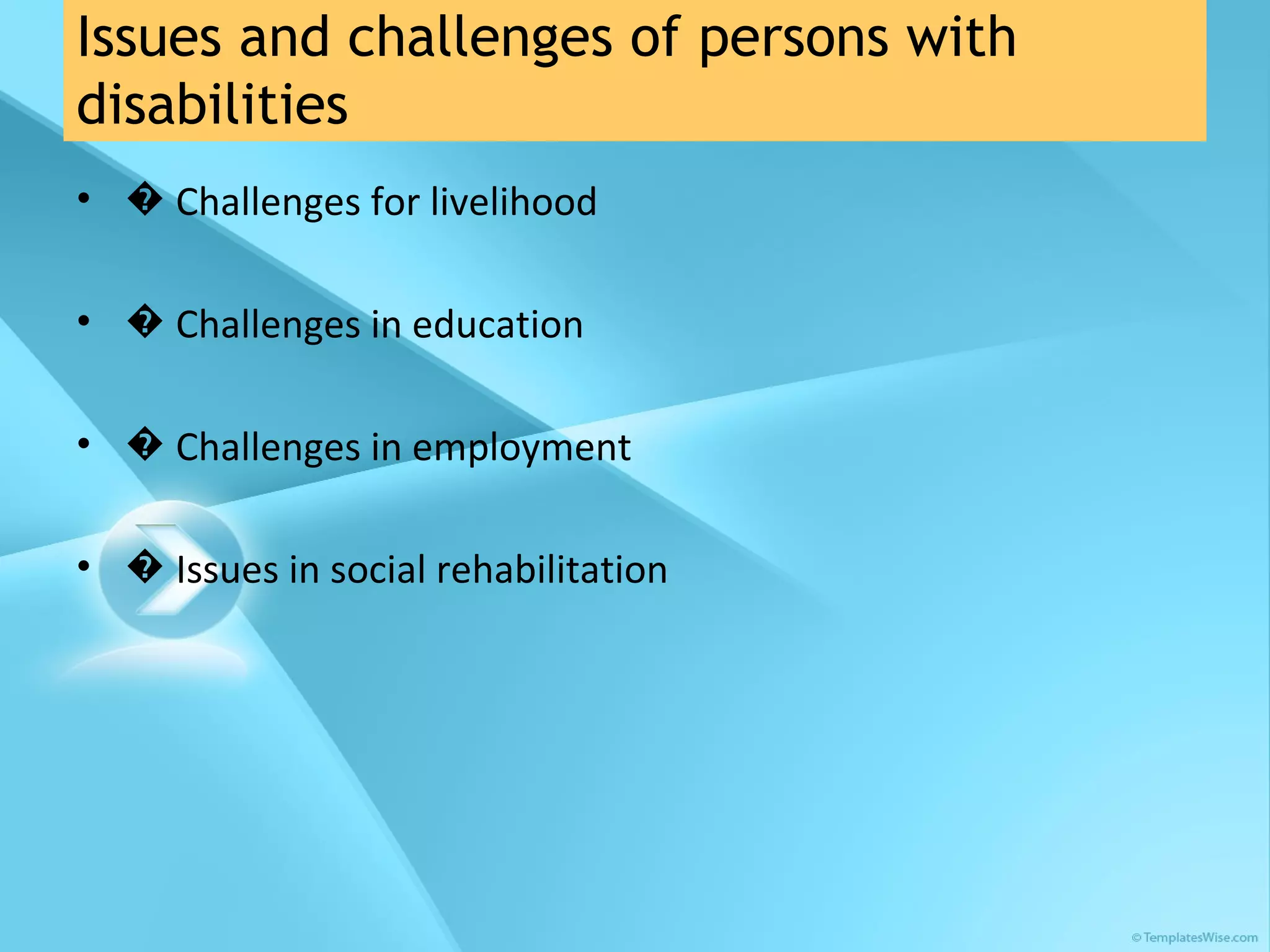 Inclusive education for persons with disabilities | PPT
