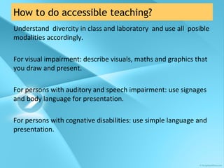 Inclusive education for persons with disabilities | PPT