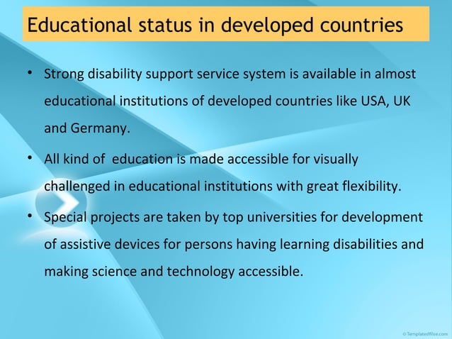 Inclusive education for persons with disabilities | PPT