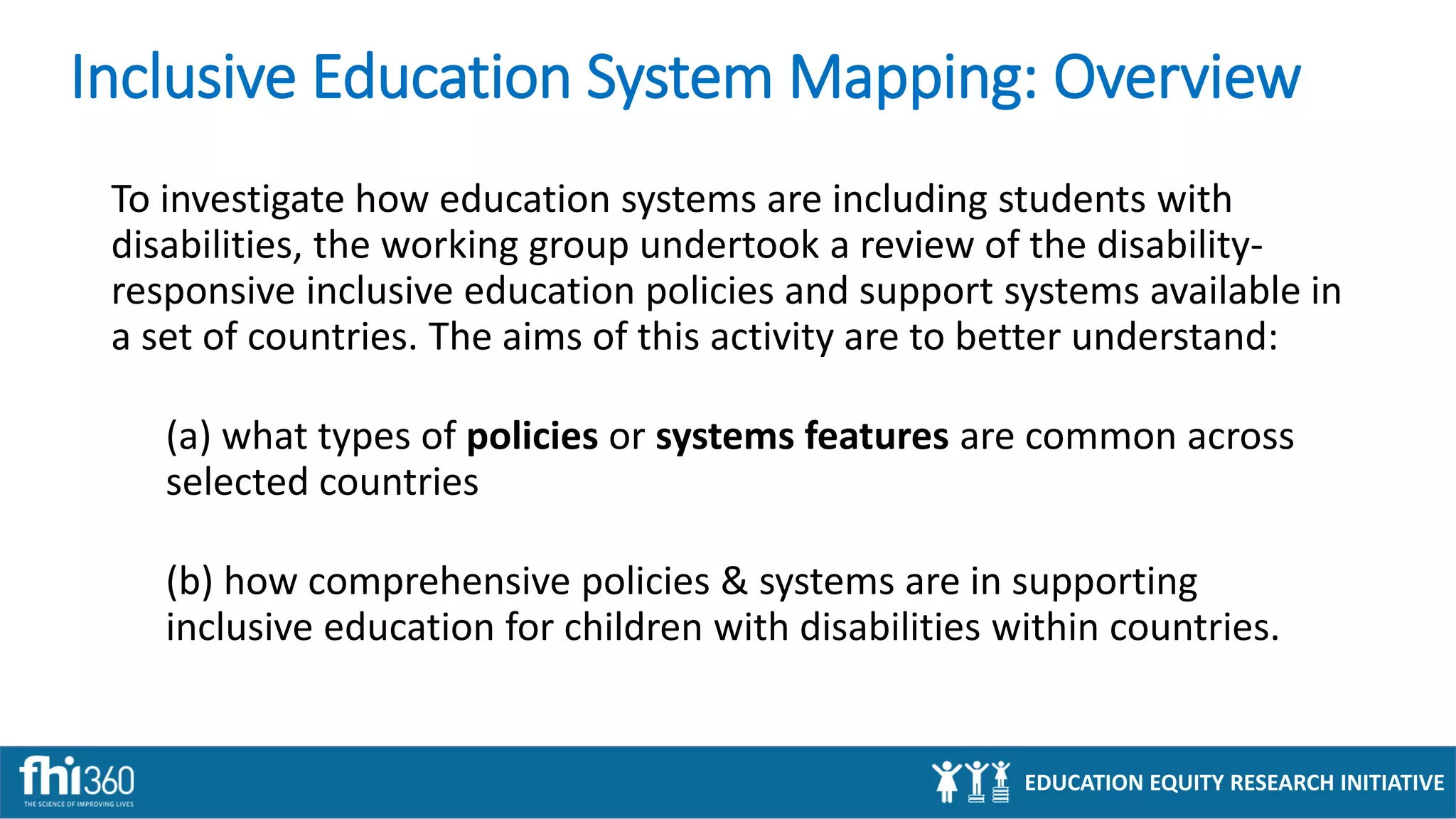 Disability-responsive inclusive education policy and systems mapping | PPT