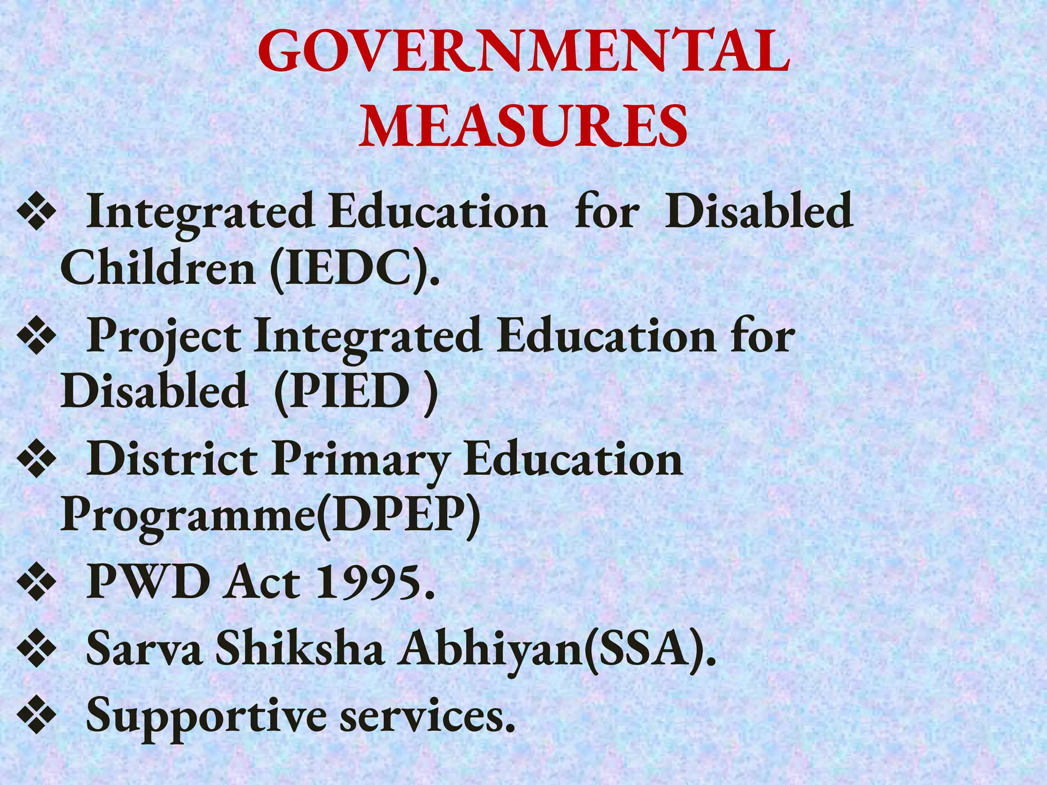 Inclusive education ppt | PDF