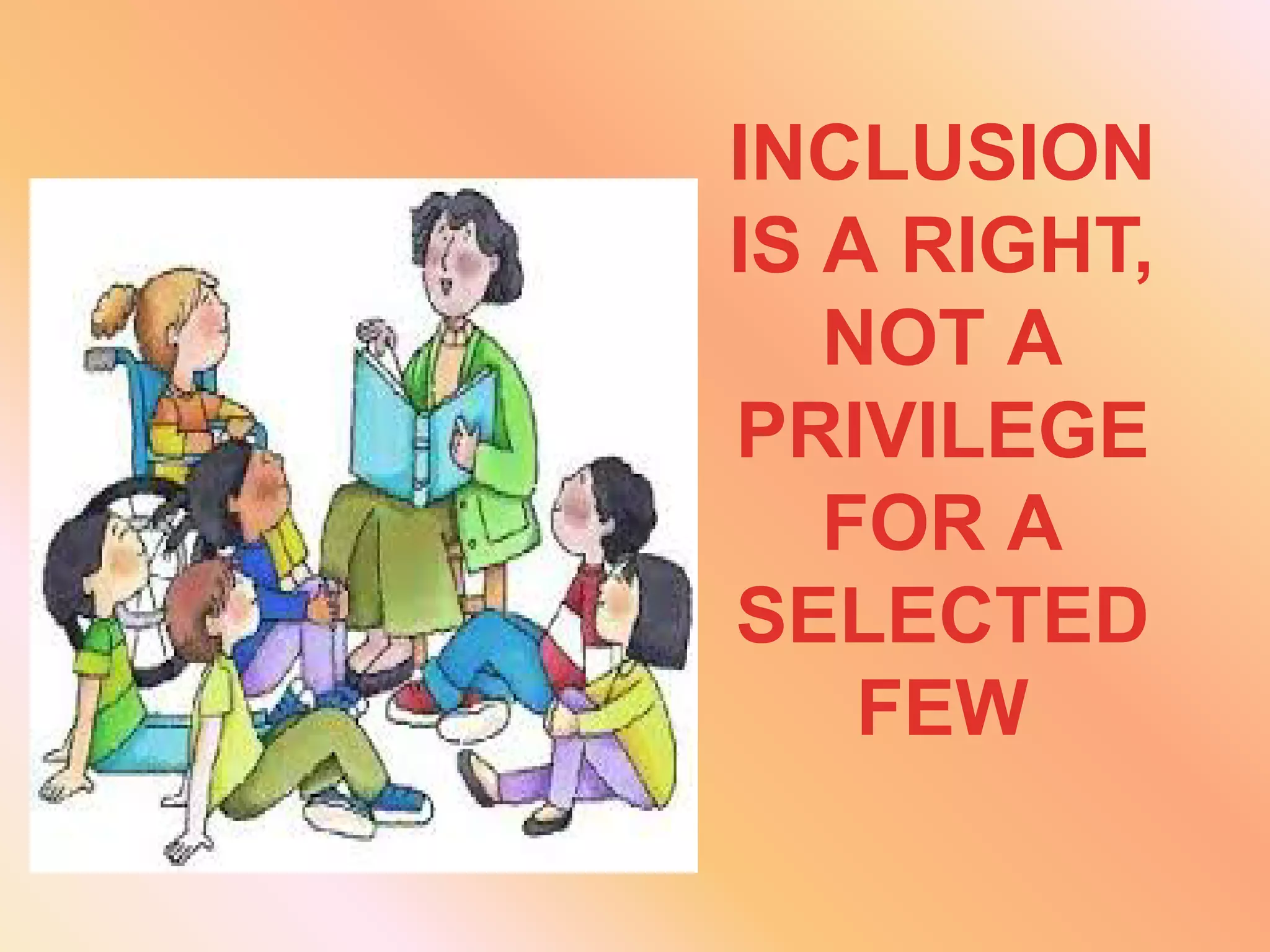 Inclusive education ppt | PDF