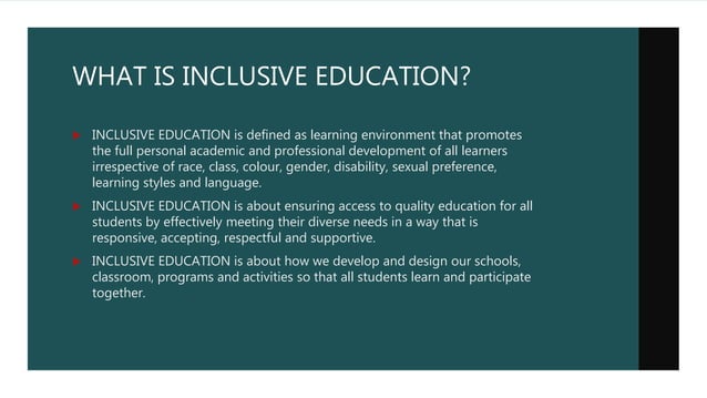 Inclusive education | PPT