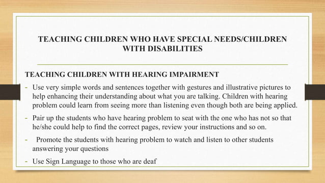 INCLUSIVE EDUCATION PRACTICES FOR TEACHERS AND TRAINERS.pptx | Special ...