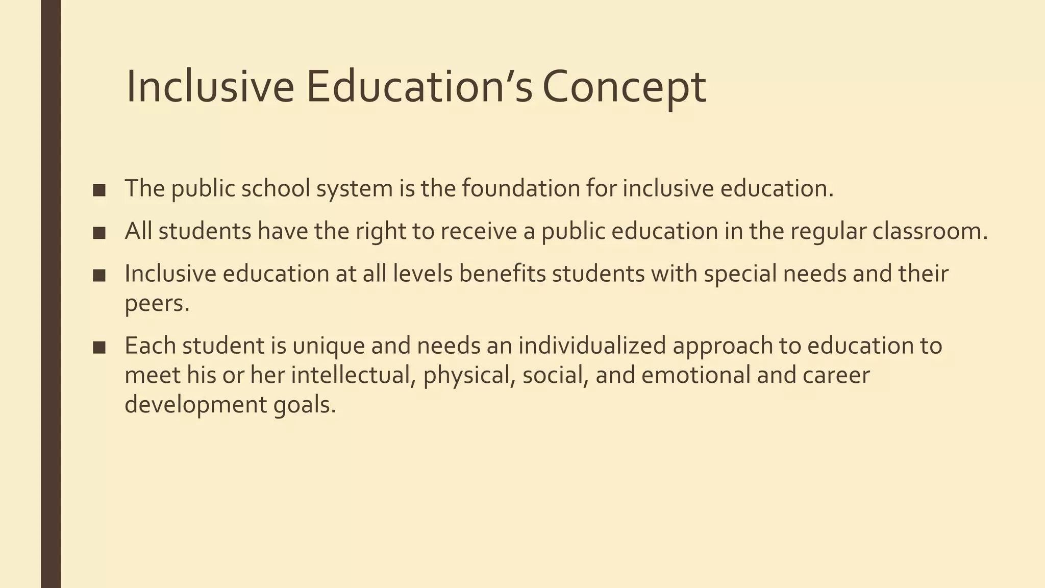 Inclusive education system in Sped Philippine Setting | PPTX
