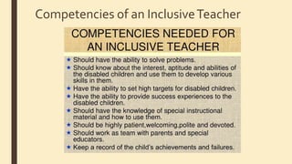 Inclusive education system in Sped Philippine Setting | PPTX