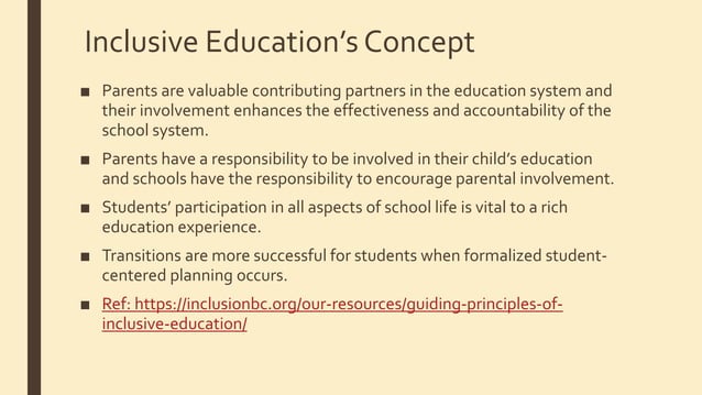 Inclusive education system in Sped Philippine Setting | PPTX