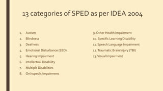 Inclusive education system in Sped Philippine Setting | PPTX