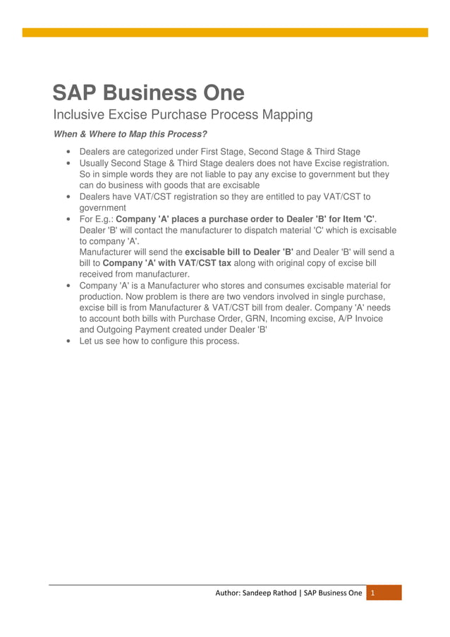 Inclusive excise process | PDF