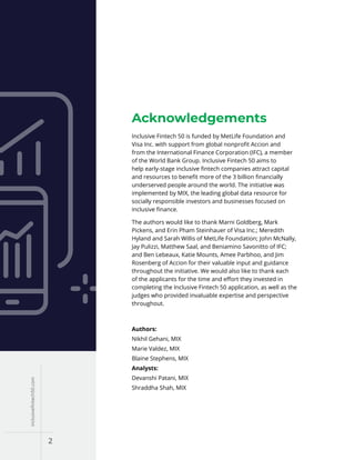 Inclusive Fintech 50 | PDF
