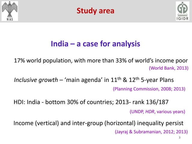Inclusiveness of human development in India | PPT