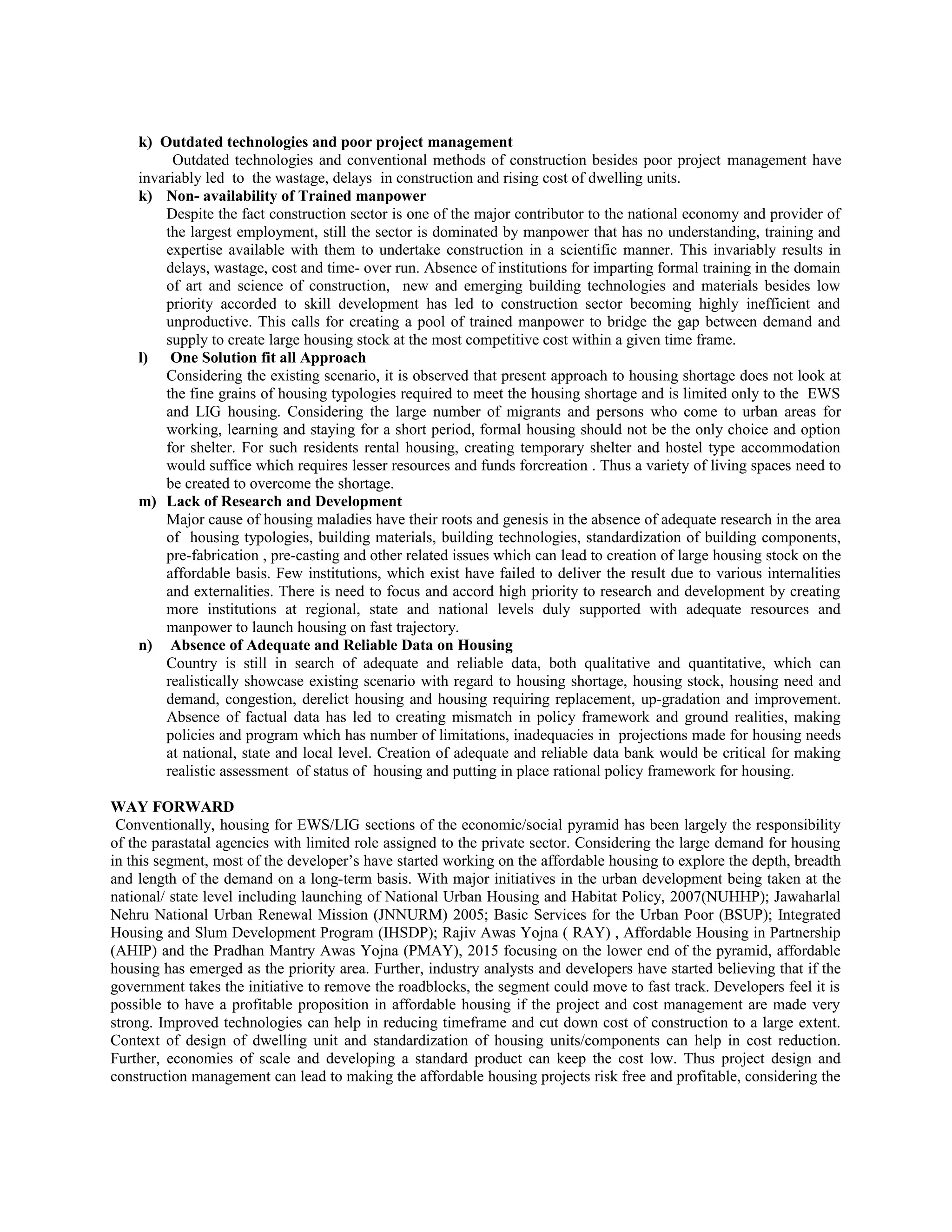 Approaching Inclusive Housing in India | DOC