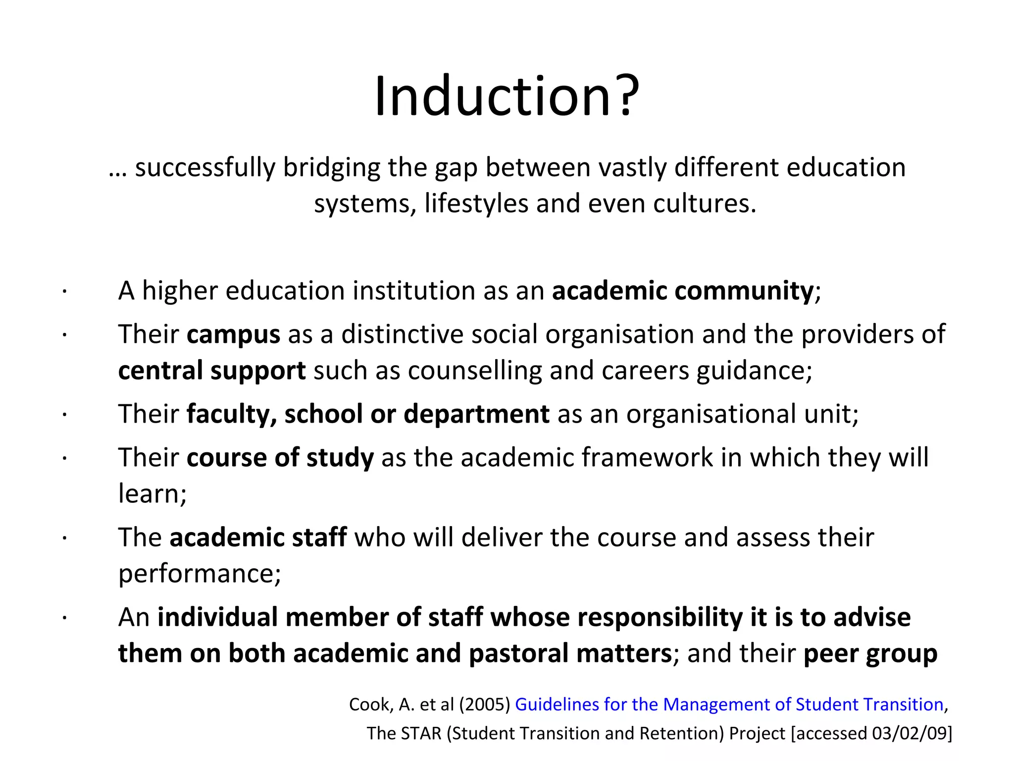 Inclusive Inductions | PPT