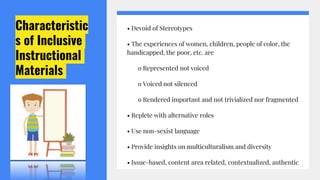 Inclusive instructional materials (1) | PPTX