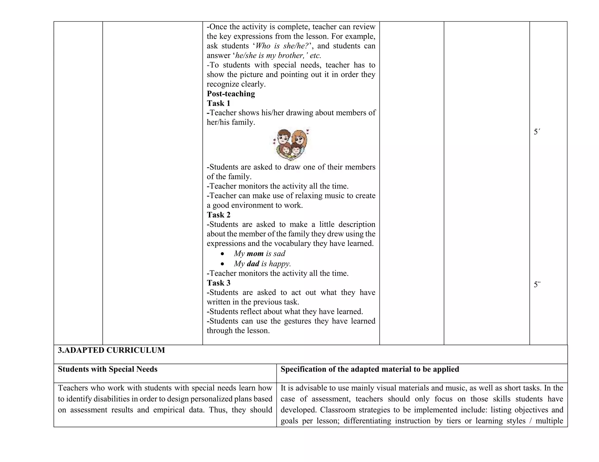 Inclusive lesson plan: Autism Spectrum and Asperger Syndrome.docx