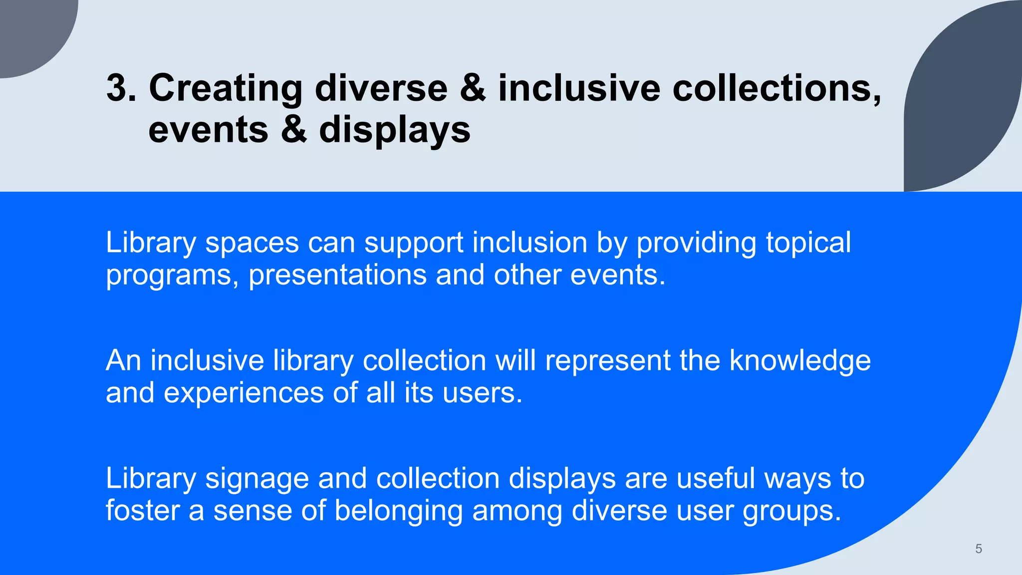 Helping library spaces be welcoming & inclusive | PPTX