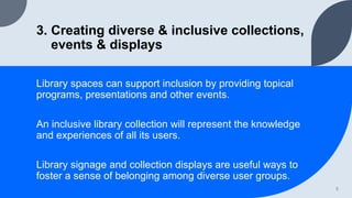 Helping library spaces be welcoming & inclusive | PPTX