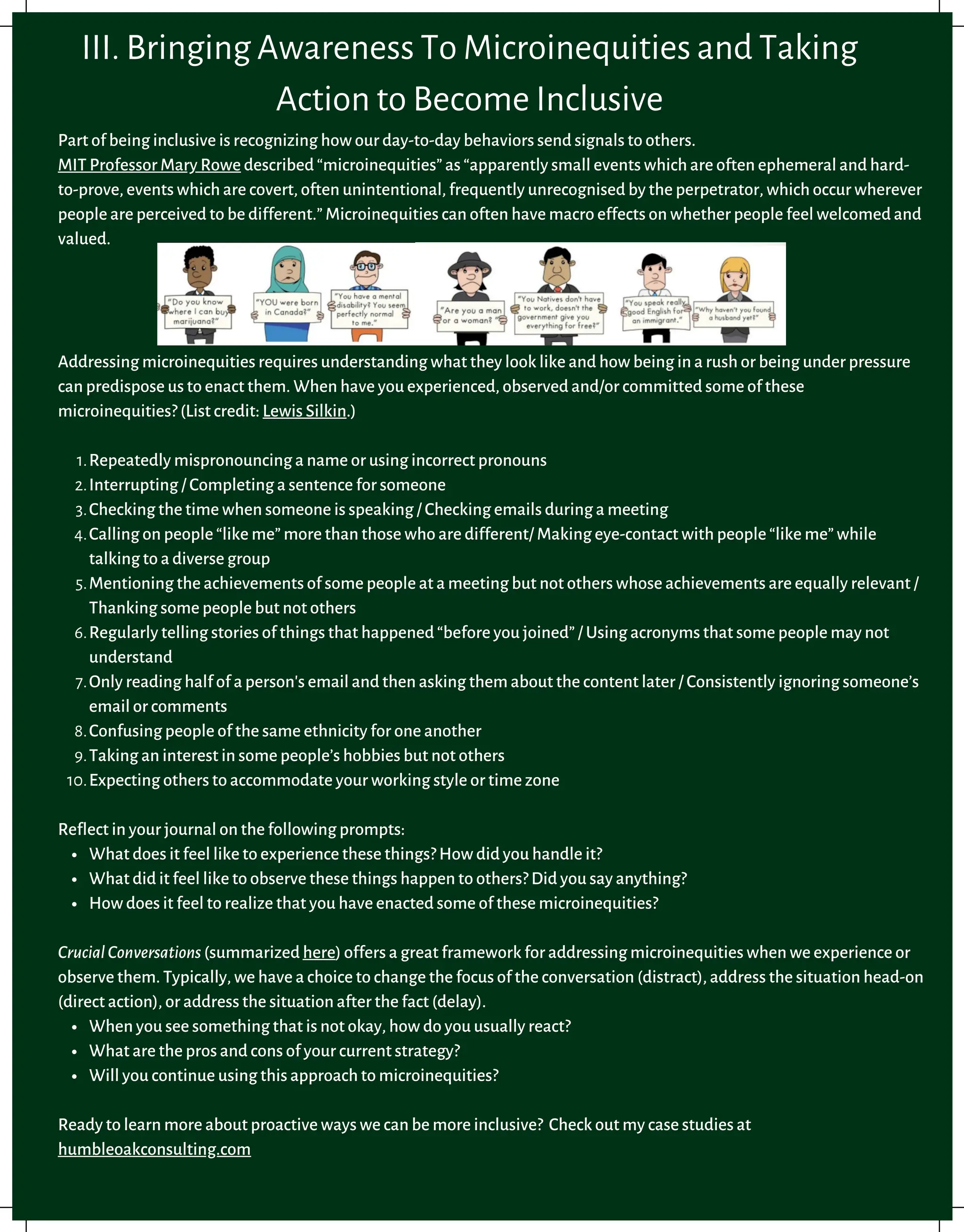 Inclusive+Mindset+Journal+Prompts that help with mindfulness | PDF