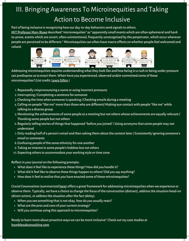 Inclusive+Mindset+Journal+Prompts that help with mindfulness | PDF