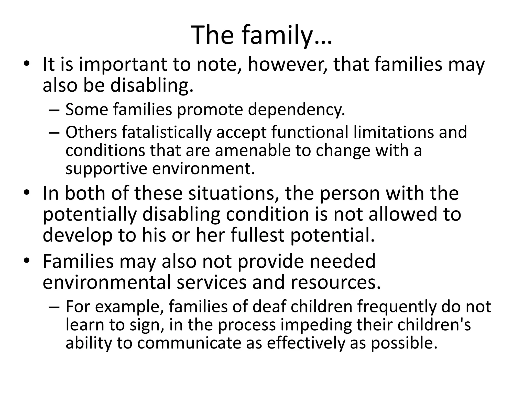 Inclusiveness Chapter three identification and differentiated services ...