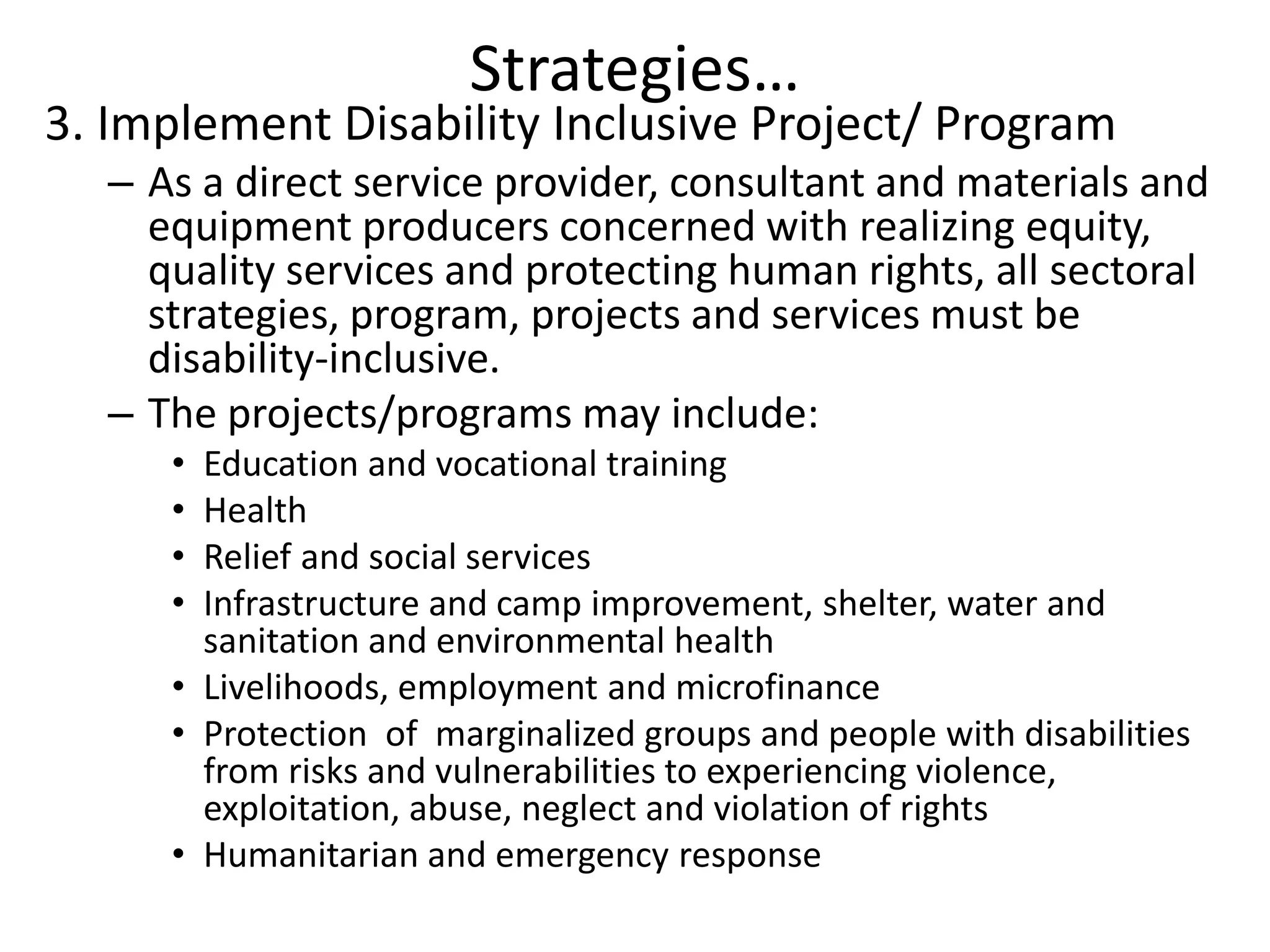 Inclusiveness Chapter three identification and differentiated services ...