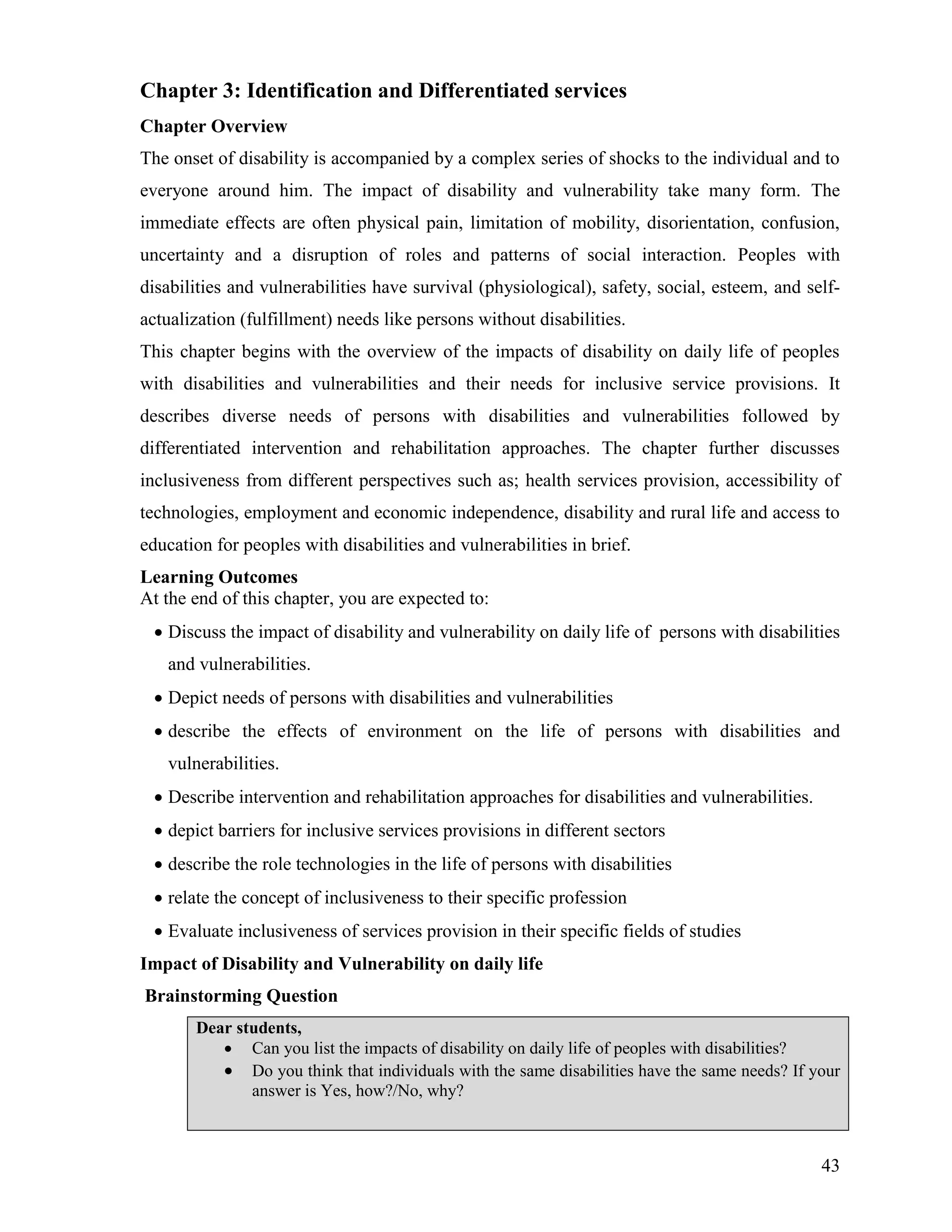 INCLUSIVENESS Module.pdf | Special Needs Kids | Parenting