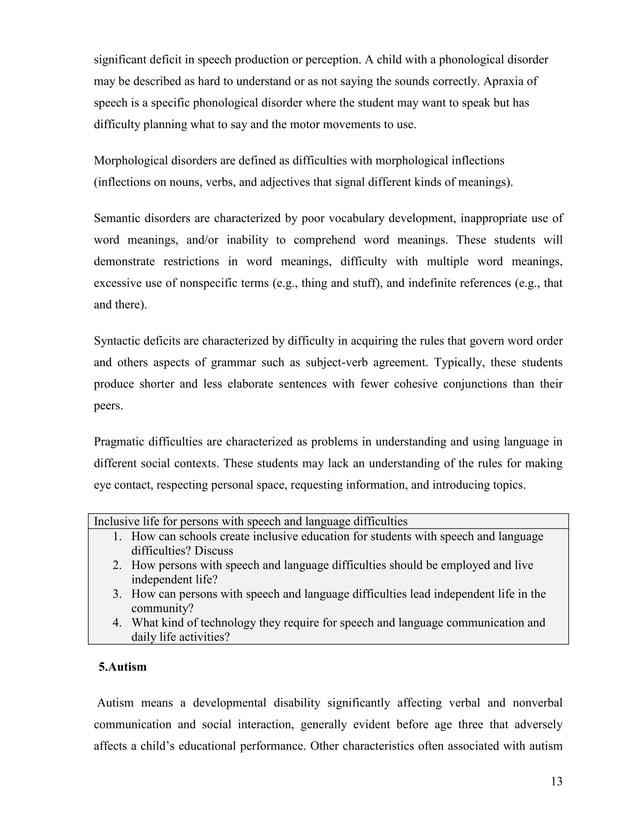 INCLUSIVENESS Module.pdf | Special Needs Kids | Parenting