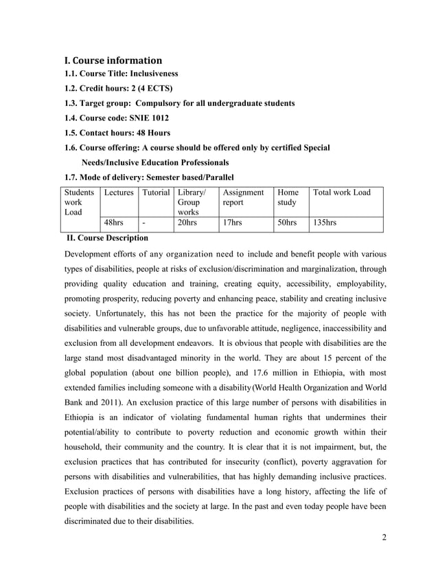 INCLUSIVENESS Module.pdf | Special Needs Kids | Parenting