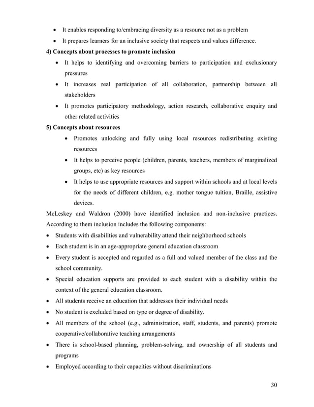 INCLUSIVENESS Module.pdf | Special Needs Kids | Parenting