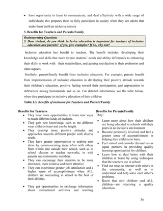 INCLUSIVENESS Module.pdf | Special Needs Kids | Parenting