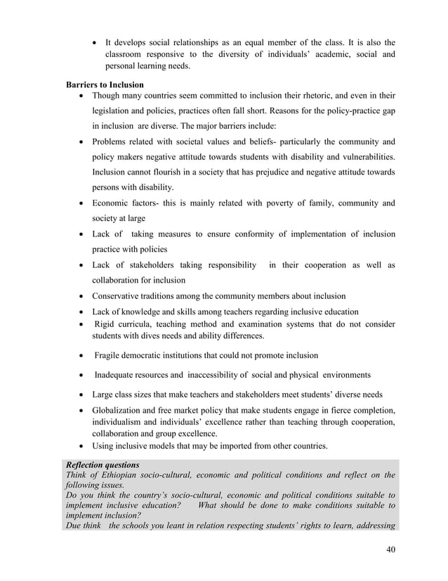 INCLUSIVENESS Module.pdf | Special Needs Kids | Parenting