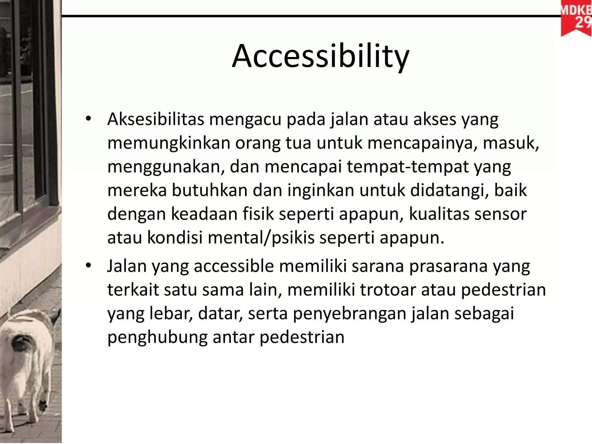 Inclusive urban design streets for life (accessibility) | PPT