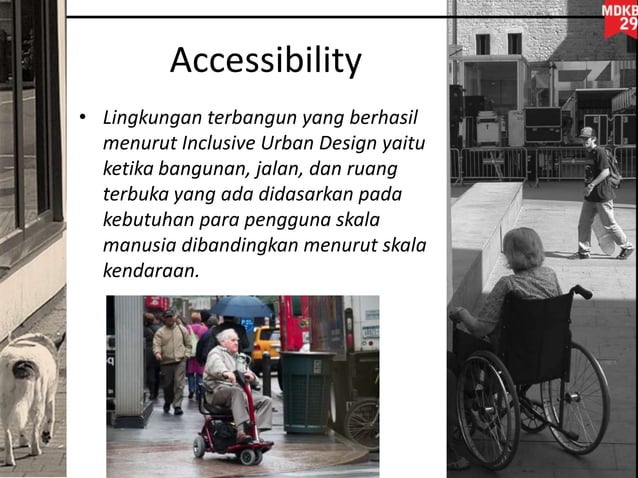 Inclusive urban design streets for life (accessibility) | PPT