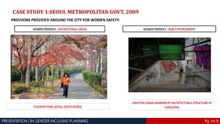 Concept of Gender-Based Inclusive urban planning for Urban Areas | PPTX