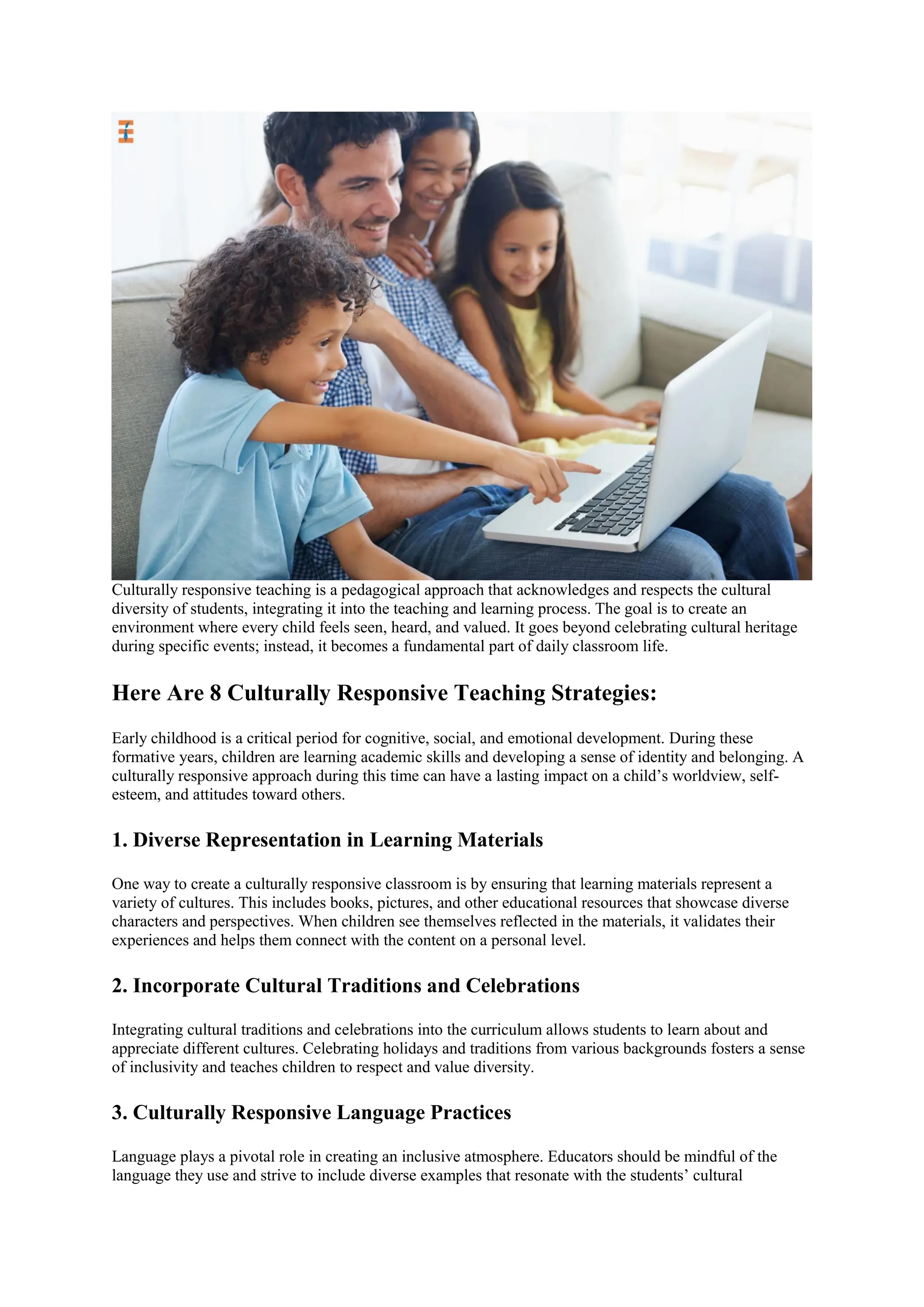 8 Effective Culturally Responsive Teaching Strategies | Future ...
