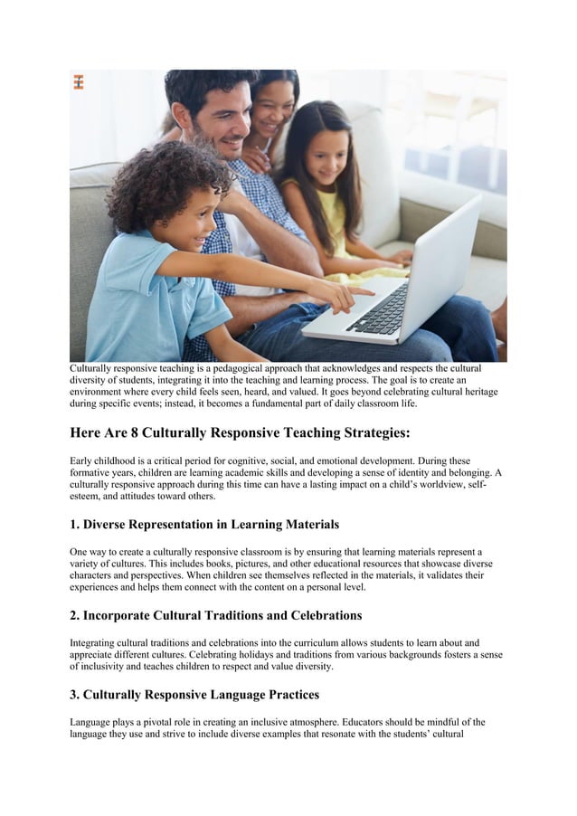 8 Effective Culturally Responsive Teaching Strategies | Future ...