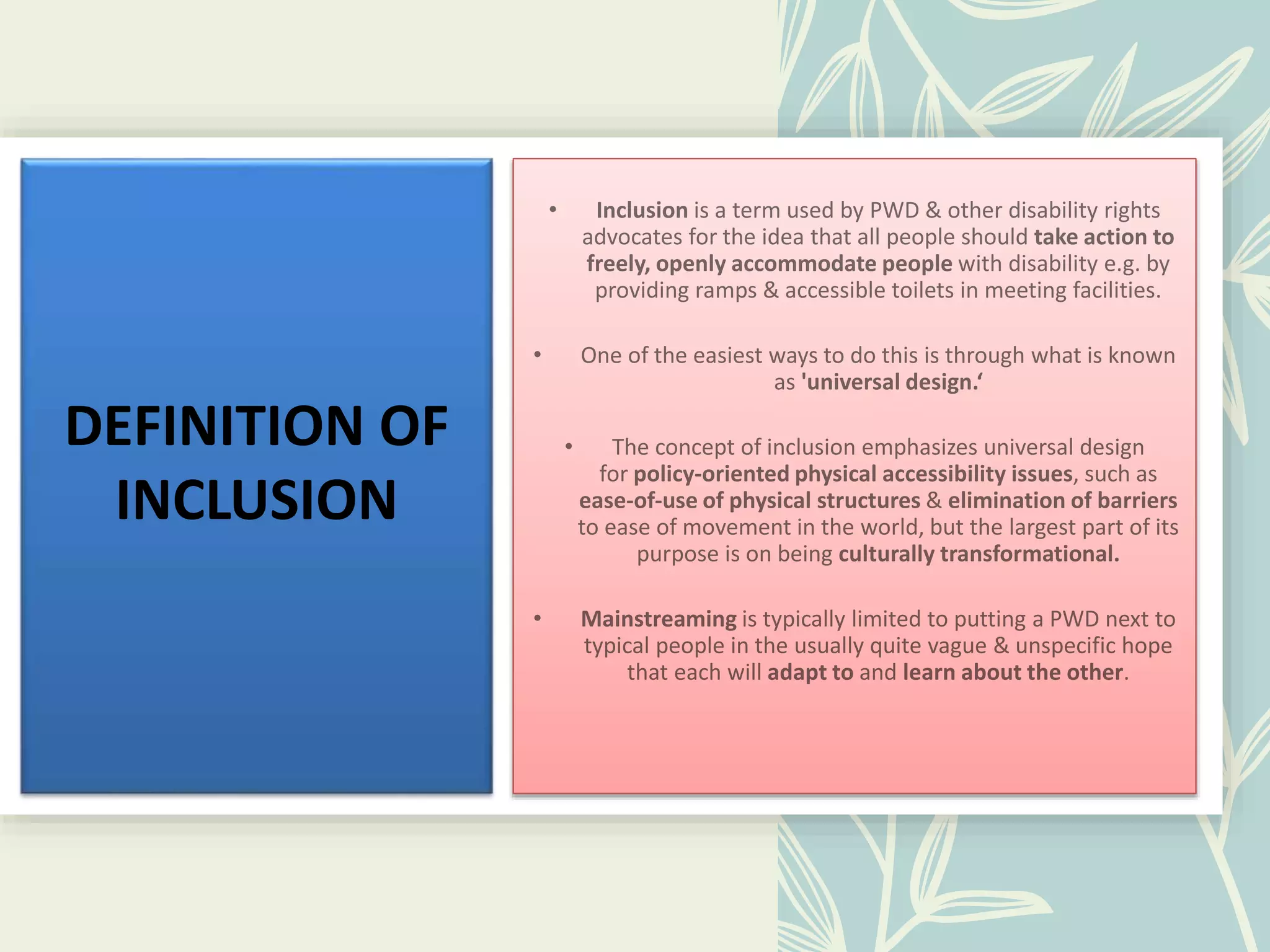 Creating a Disability Inclusion Framework: Best Practices and Viable ...