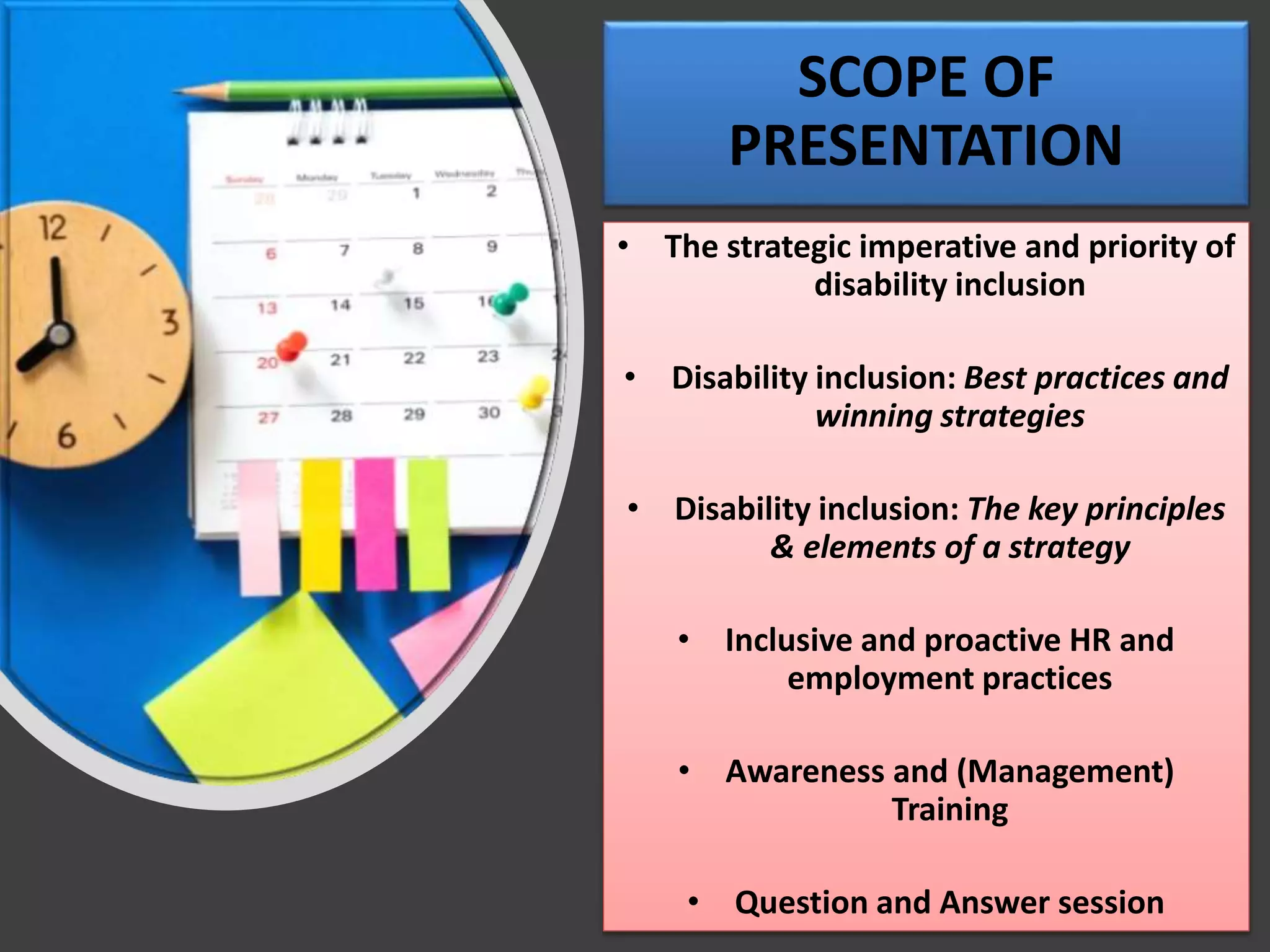 Creating a Disability Inclusion Framework: Best Practices and Viable ...