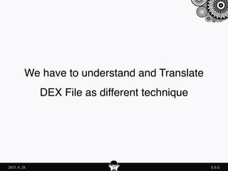 Inc0gnito 2015 Android DEX Analysis Technique | PPT