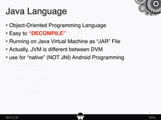 Inc0gnito 2015 Android DEX Analysis Technique | PPT