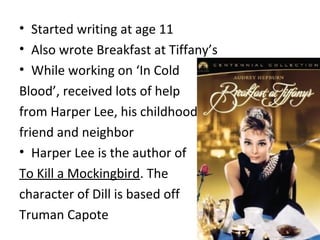 In cold blood capote | PPT