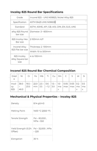 Incoloy 825 Round Bars.pdf
